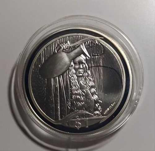 Серебро монета Новой Зеландии