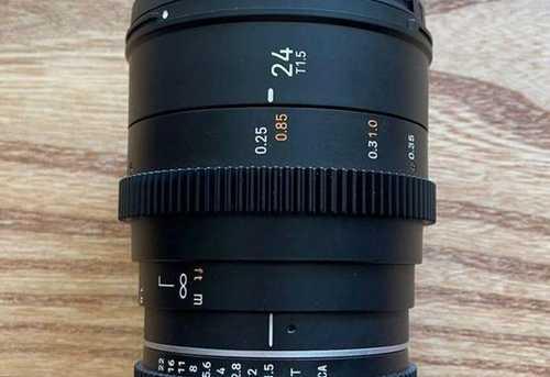 Samyang 24mm T1.5 vdslr MK2 для Canon EF
