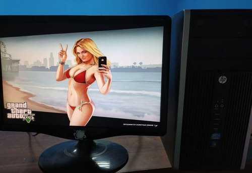 Компьютер с монитором на Core i3, видеокарта 2gb