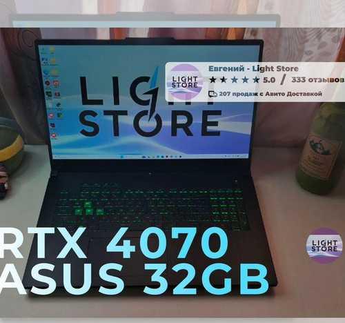 Игровой ноутбук RTX 4070 Asus TUF PRO 32GB