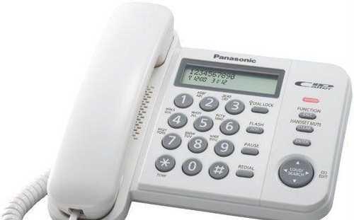 Телефон Panasonic KX-ts2356ruw белый #20553