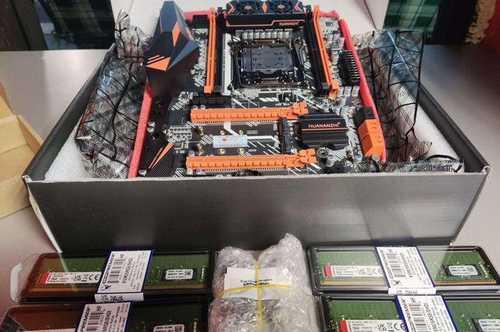 Комплект huananzhi x99 bd4 + 2666v3 + 32gb ddr4