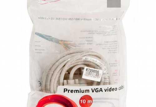 Кабель VGA Premium Cablexpert CC-ppvga-10M, 15M/15