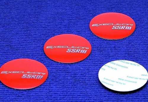Комплект 3D наклеек диска SSR Executor red 56 мм