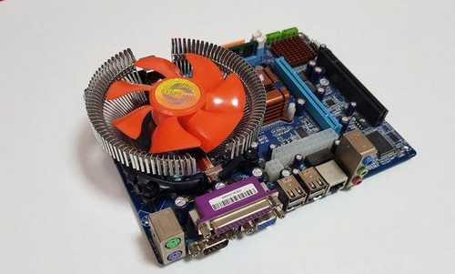 Материнская плата itzr LGA775 с CPU и памятью