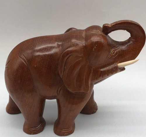 Деверянная статуэтка слона, винтаж
