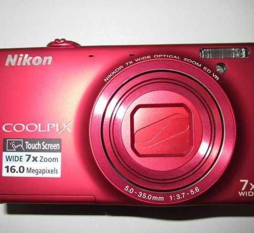 Nikon Coolpix S6150 Красный Новый Полный комплект