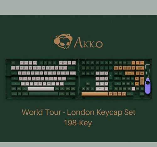 Кейкапы Akko PBT ASA Profile World Tour London