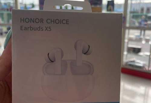 Новые honor choice Earbuds X5 / белые