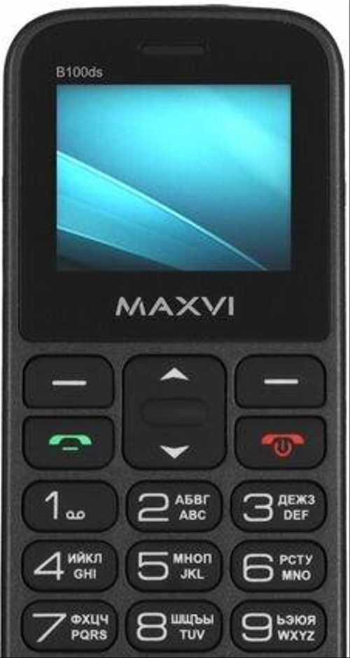 Сотовый телефон Maxvi B100 1,77" Black GSM