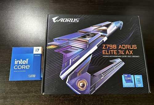 Комплект 14700K BOX + Gigabyte Z790 Elite X AX