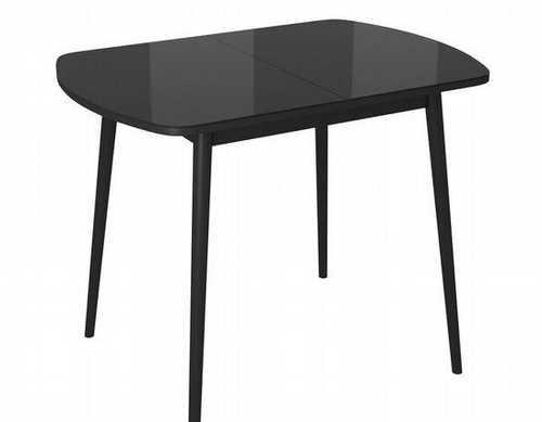 Стол раздвижной состеклом Винер MiniR (Черный)
