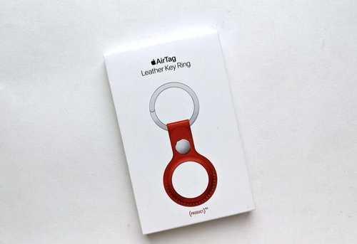 Чехол-брелок Apple AirTag Leather Key Ring новый