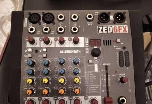 Микшерный пульт Allen & Heath ZED6FX