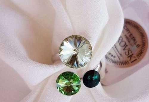 Кольцо с кристаллами Swarovski