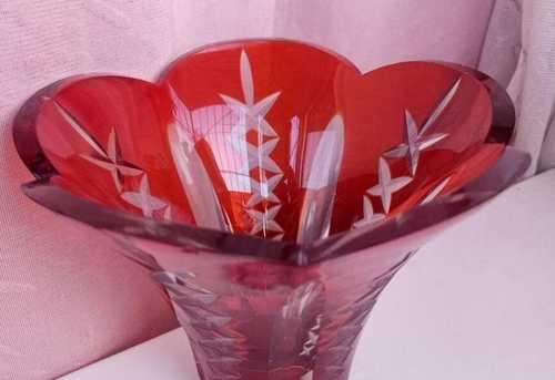 Цветное стекло СССР ваза / салатник