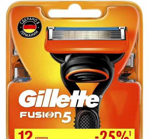 Gillette Сменные кассеты Fusion5, 12 шт. #391242