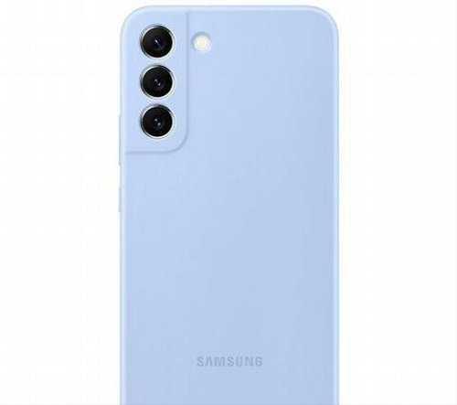 Samsung Silicone Cover для Galaxy S22+ Голубой