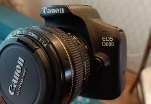 Зеркальный фотоаппарат canon EOS 1300d