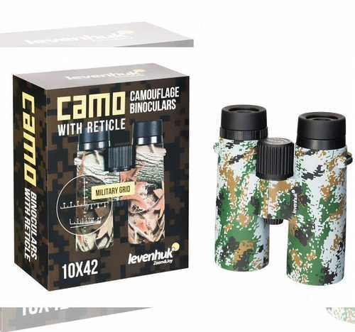 Бинокль Levenhuk Camo Dots 10x42 с сеткой