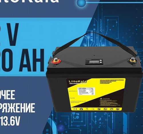 Аккумулятор lifepo4 12v 120 Ah LiitoKala тяговый