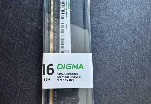 Оперативная память Digma 16gb 3200mhz ddr4