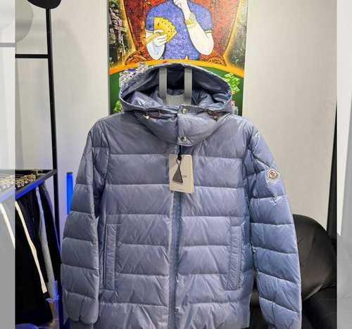 Куртка пуховик moncler jacket light blue Purchase