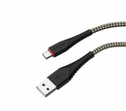 Дата-кабель USB 2.4A для micro USB Borofone BX25 н