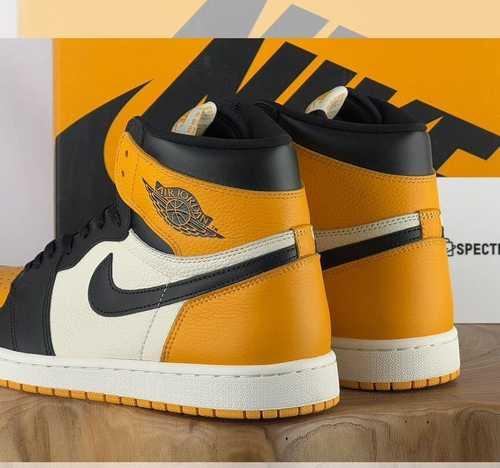 Кроссовки Nike Air Jordan 1 High Yellow Toe