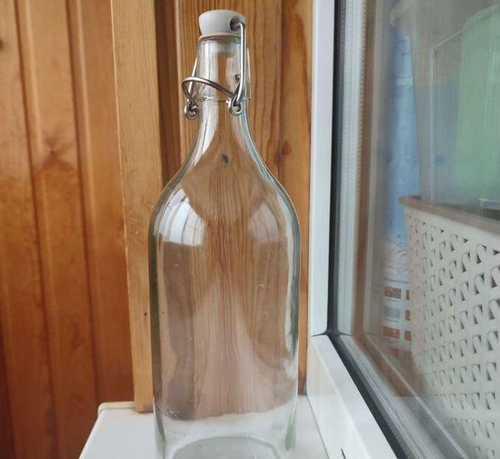Бутылка стеклянная IKEA 1 литр