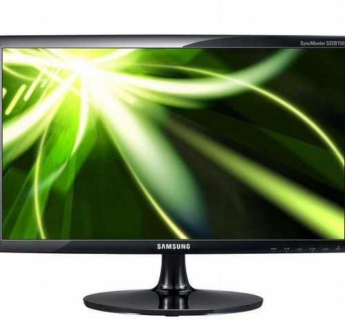 Монитор (Samsung, S22B150N, 21.5", 1920x1080, TN 75Hz, 5 ms, LED, VGA, отличное)