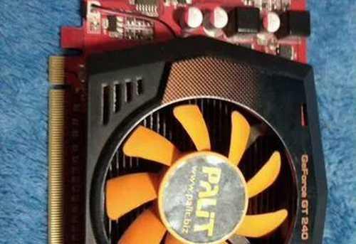 Geforce GT 240 512 MB gddr5 128 bit(рабочая)