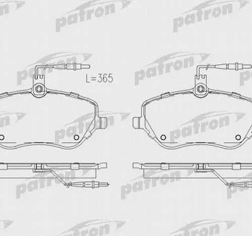 Patron PBP1726 Колодки тормозные дисковые