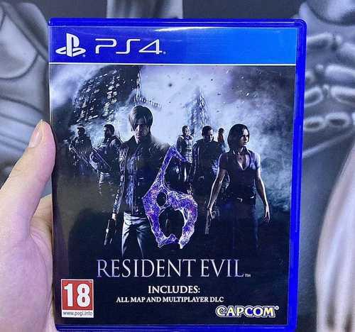 Диск ps4 ps5 Resident Evil 6