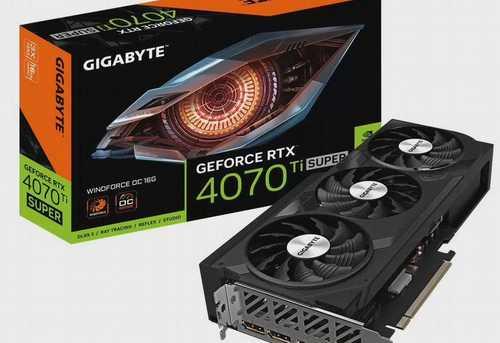 Видеокарта Gigabyte RTX4070Ti super windforce OC 1