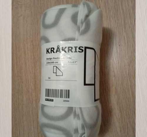 Плед флисовый krakris IKEA 130х160 новый