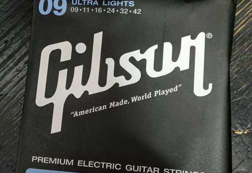 Струны Gibson для электро- и акустических гитар
