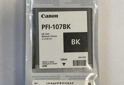 Картридж струйный Canon PFI-107 BK Черный (black)