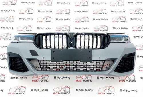 Бампер + фары М пакет рестайлинг BMW G30 Adaptive