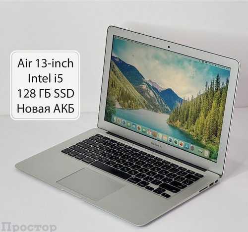 Apple MacBook Air 13-inch Intel i5, новая АКБ