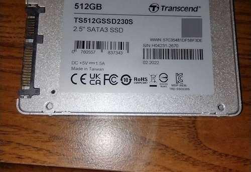 SSD Transcend 512 GB