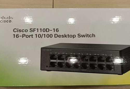 Коммутатор Cisco SF110D-16-EU