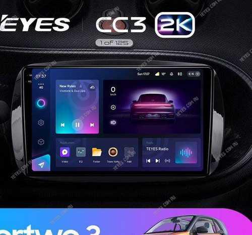 Магнитола SMART Fortwo 3 2014-2020 Teyes 4/32