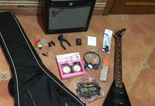 Jackson JS30KV+fender mustang I (V.2) +полный К/Т