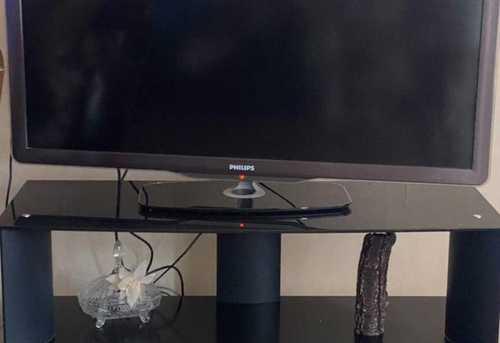 Стеклянная тумба под телевизор