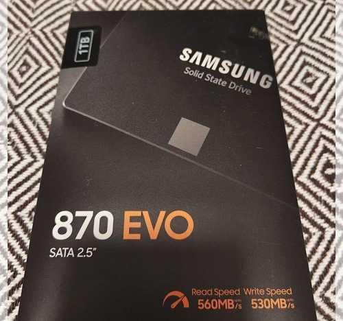 SSD накопитель Samsung 870 EVO MZ-77E1T0BW 1тб