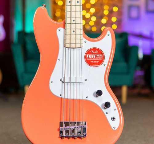 Squier Sonic Bronco Bass MN Tahitian Coral