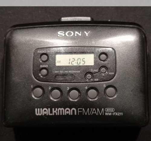 Кассетный плеер sony walkman wm-fx211