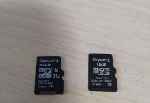 Карта памяти MicroSD 16gb