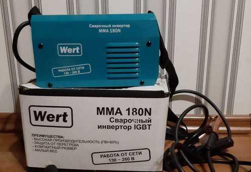 Инвертор сварочный igbt wert MMA 180N